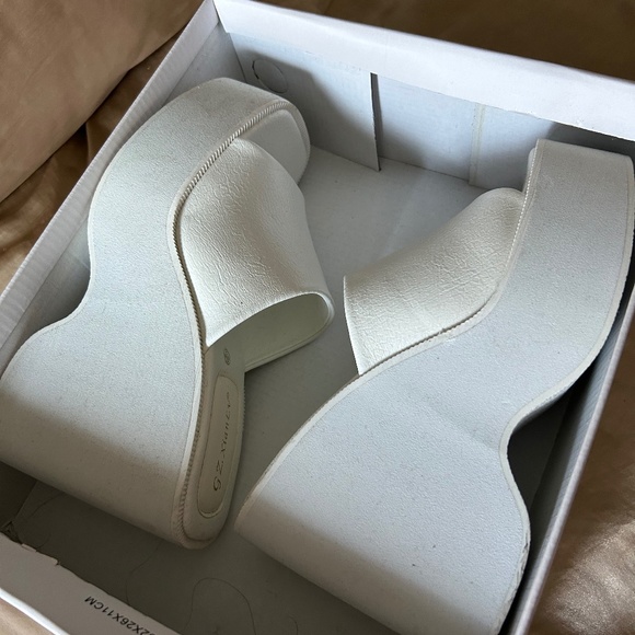 SHEIN | Shoes | White Platform Sandals | Poshmark